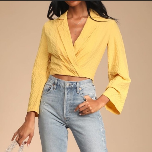 Lulus | Tops | Nwt Lulus Top Yellow | Poshmark